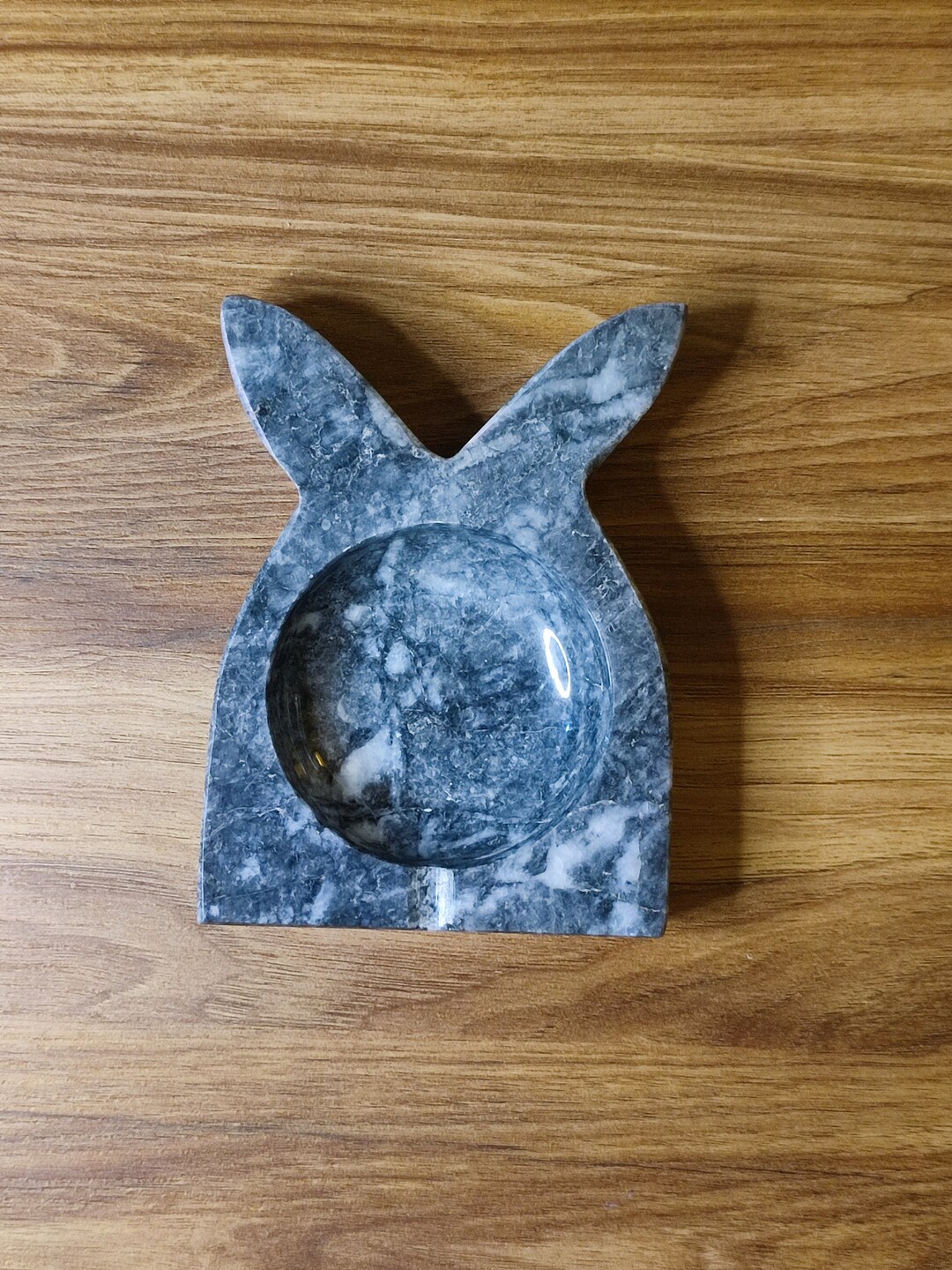 Dark Gray Color Marble Ashtray Real Marble Rabbit Model - Etsy