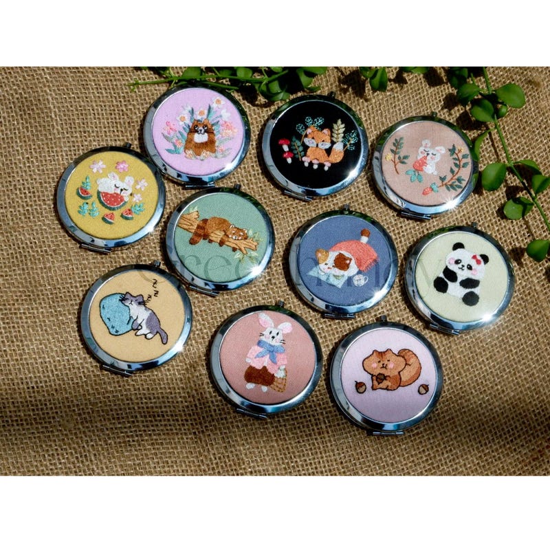 Cat Compact Mirror - Etsy