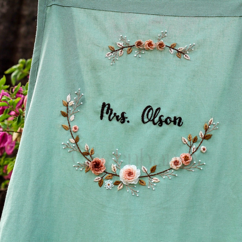 Embroidered Aprons - Etsy