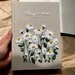 Personalized Daisy Flowers Embroidery Notebooks/journal A5, Floral ...