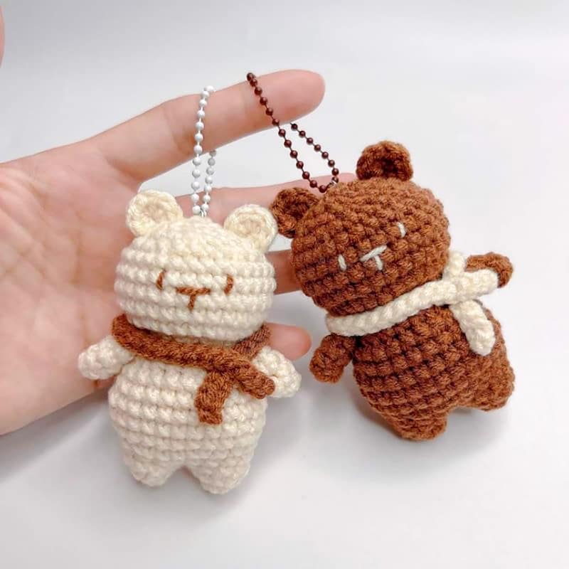 Teddy Bear Keychain - Etsy