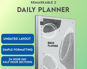 Remarkable 2 Daily Planner - Etsy