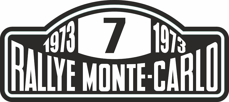 Stickers Vinyl 1973 Monte Carlo Rally Car Window Motorsport Retro ...
