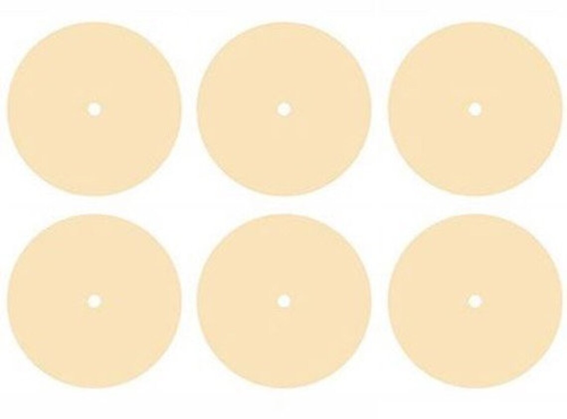 Stickers Matte Vinyl Record Labels Blank White and Aged Versions - Size ...