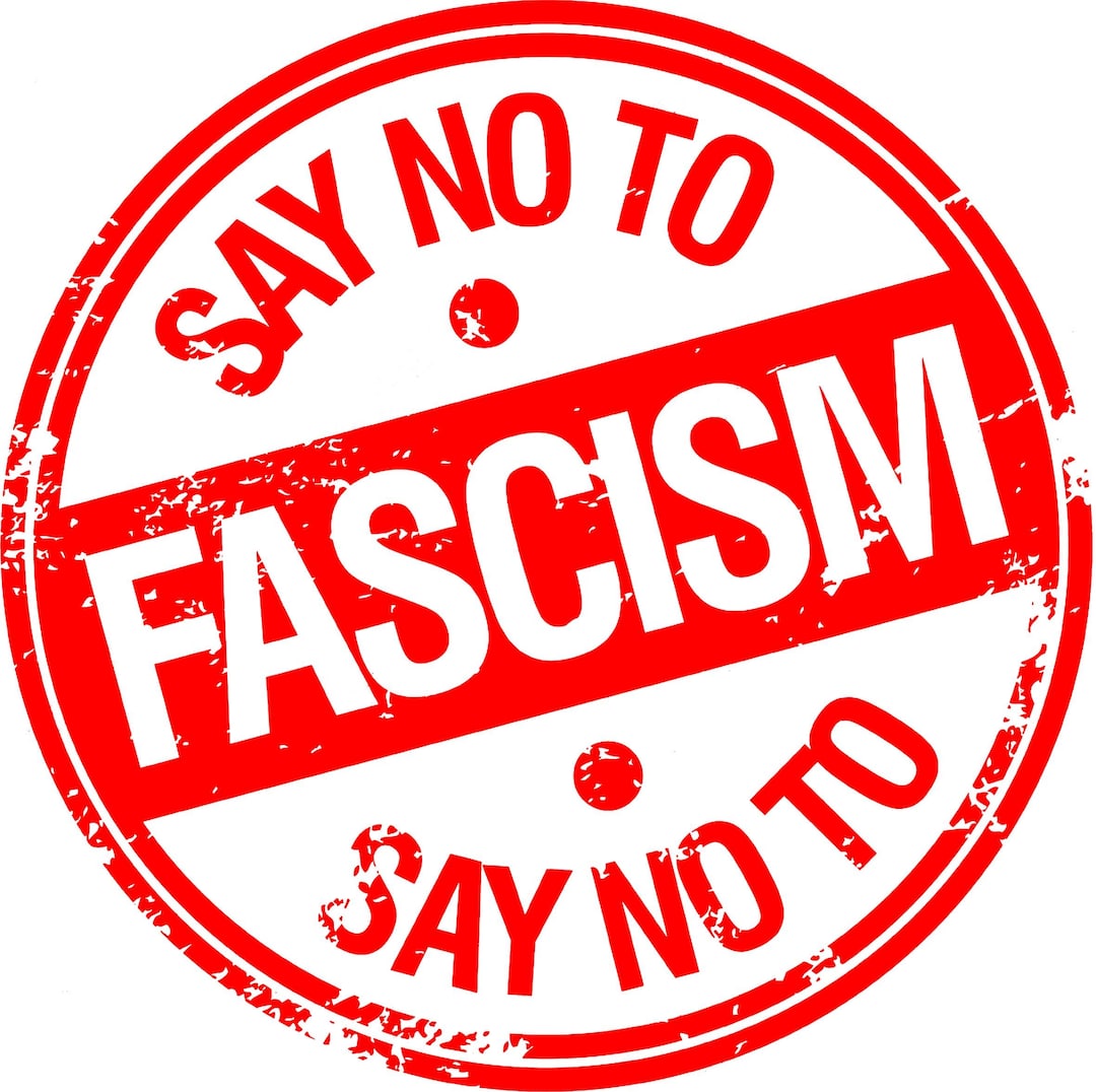 Circular Vinyl Stickers - Say No to Fascism Antifa Antifascist BLM ...