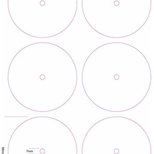 Stickers Matte Vinyl Record Labels Blank White and Aged Versions - Size ...