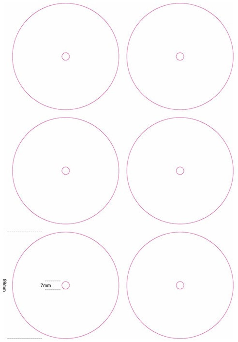 Stickers Matte Vinyl Record Labels Blank White and Aged Versions - Size ...