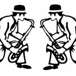 Stickers Ska Saxophone Vinyl Retro Window Laptop 2 Tone Skinhead Car ...