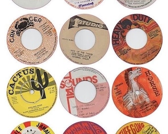 Stickers Vinyl Reggae Records 18x85mm Upsetters Horse Hepic Cactus ...
