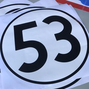 Car Decals Kit Herbie 53 Laminated Vehicle Graphics Set 2011-2019 ...