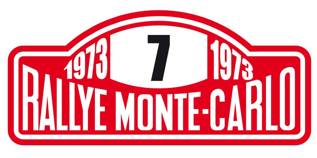 Stickers Decal Vinyl 1973 7 Monte Carlo Rally Car Window Motorsport Retro Vintage Retro Classic ...