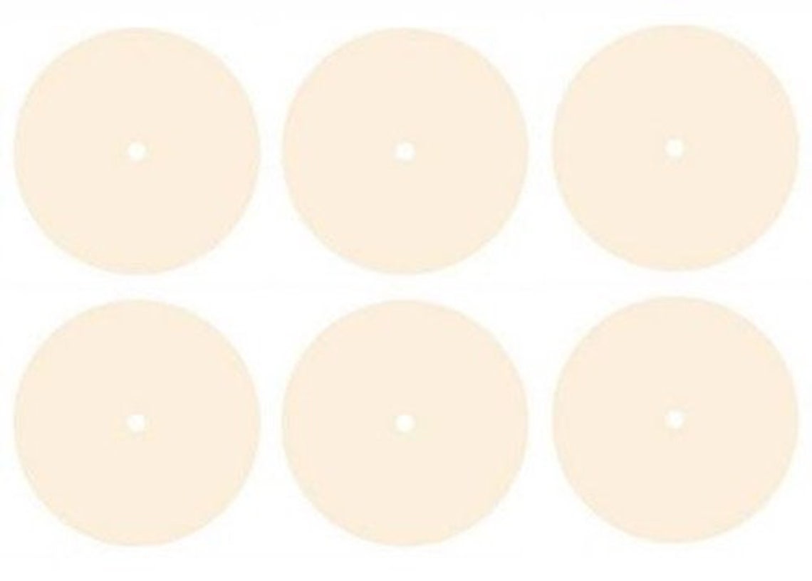 Stickers Matte Vinyl Record Labels Blank White and Aged Versions - Size ...