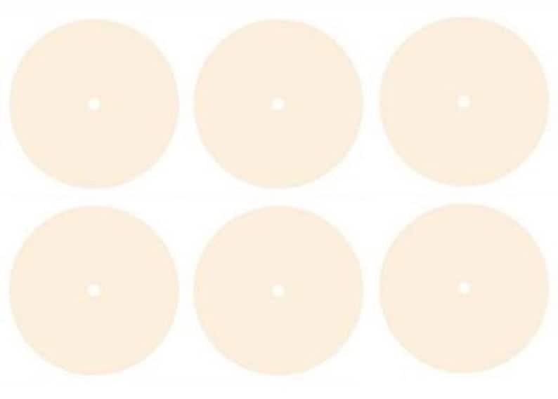 Stickers Matte Vinyl Record Labels Blank White and Aged Versions - Size ...