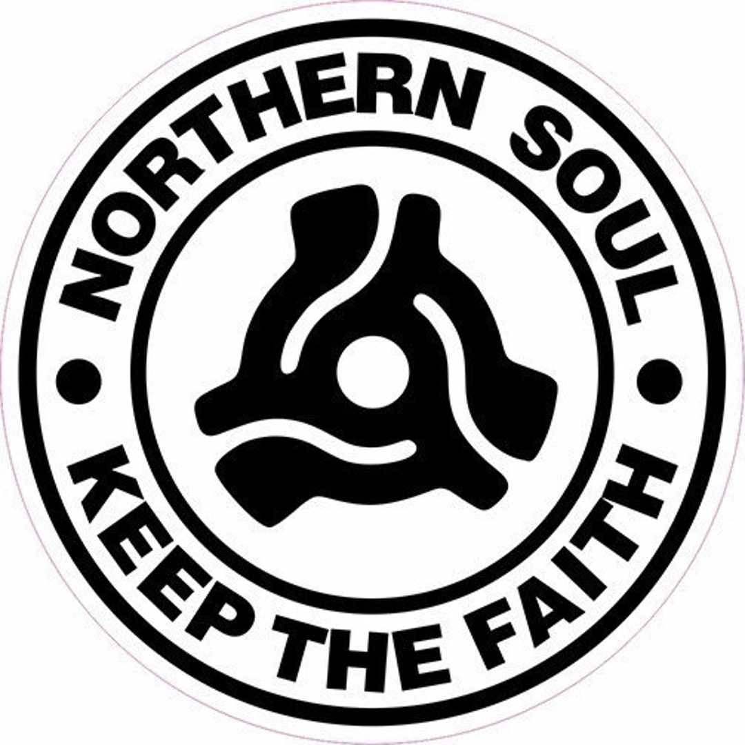 Norther Soul Circular Vinyl Stickers Keep the Faith - Retro Laptop ...
