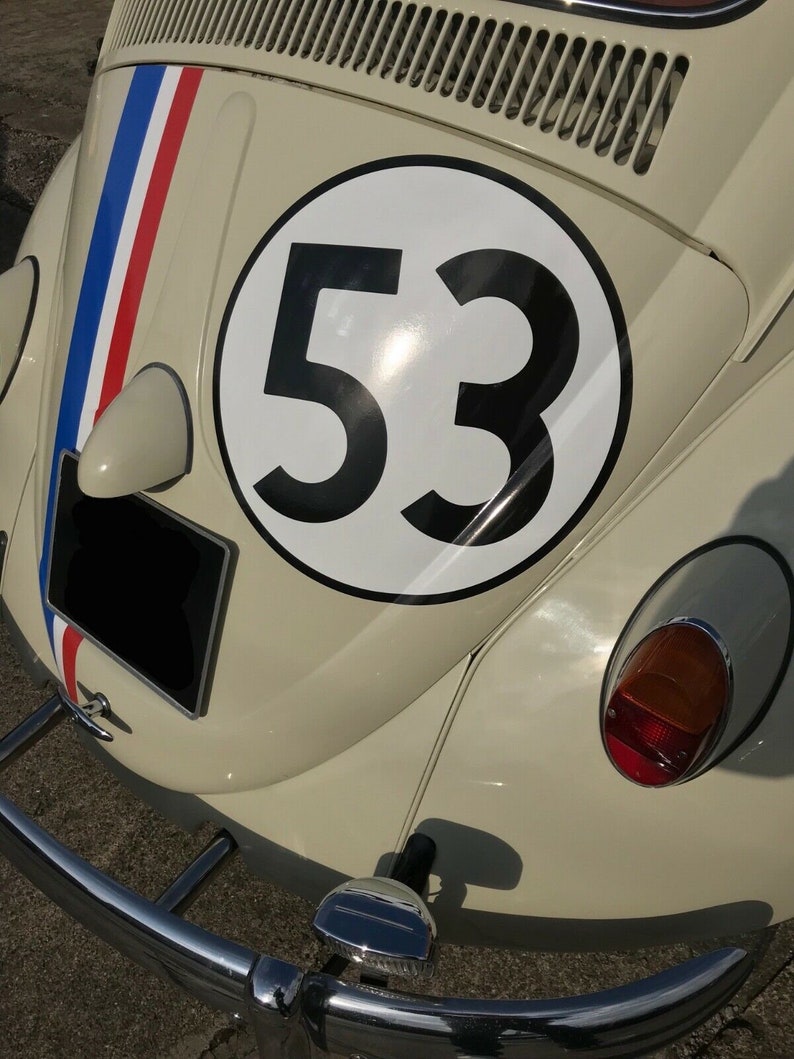 Car Decal Kit Herbie 53 Laminated Graphics Love Bug Beetle - Etsy
