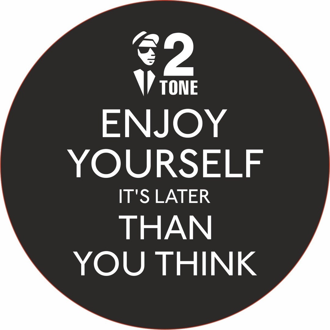 Ska Vinyl Stickers - Enjoy Yourself Skinheads Specials 2tone Retro ...