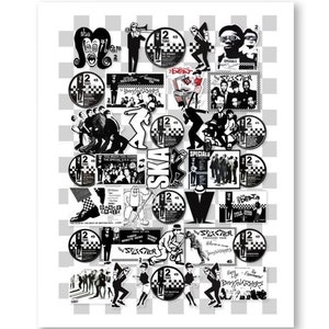 Retro Ska Montage Poster Print - Wall Music Man Cave Art Classic ...