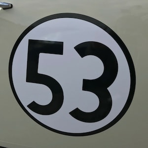 Car Decal Kit Herbie 53 Laminated Graphics Love Bug Retro Classic Cool ...