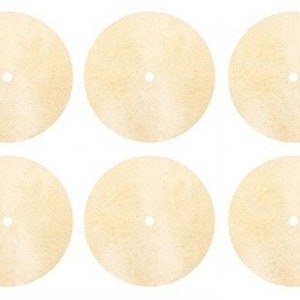 Stickers Matte Vinyl Record Labels Blank White and Aged Versions - Size ...