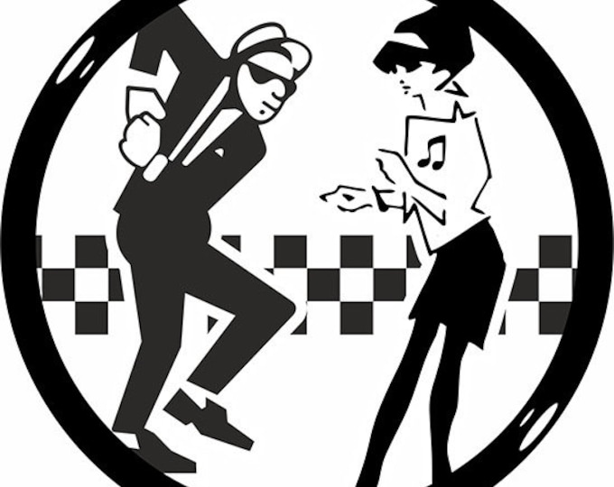 Stickers Vinyl Ska Dancers Car Window Laptop Betty Walt Skinhead ...