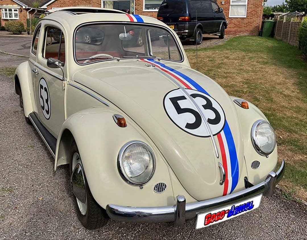 Car Decal Kit Herbie 53 Laminated Graphics Love Bug Beetle Retro ...