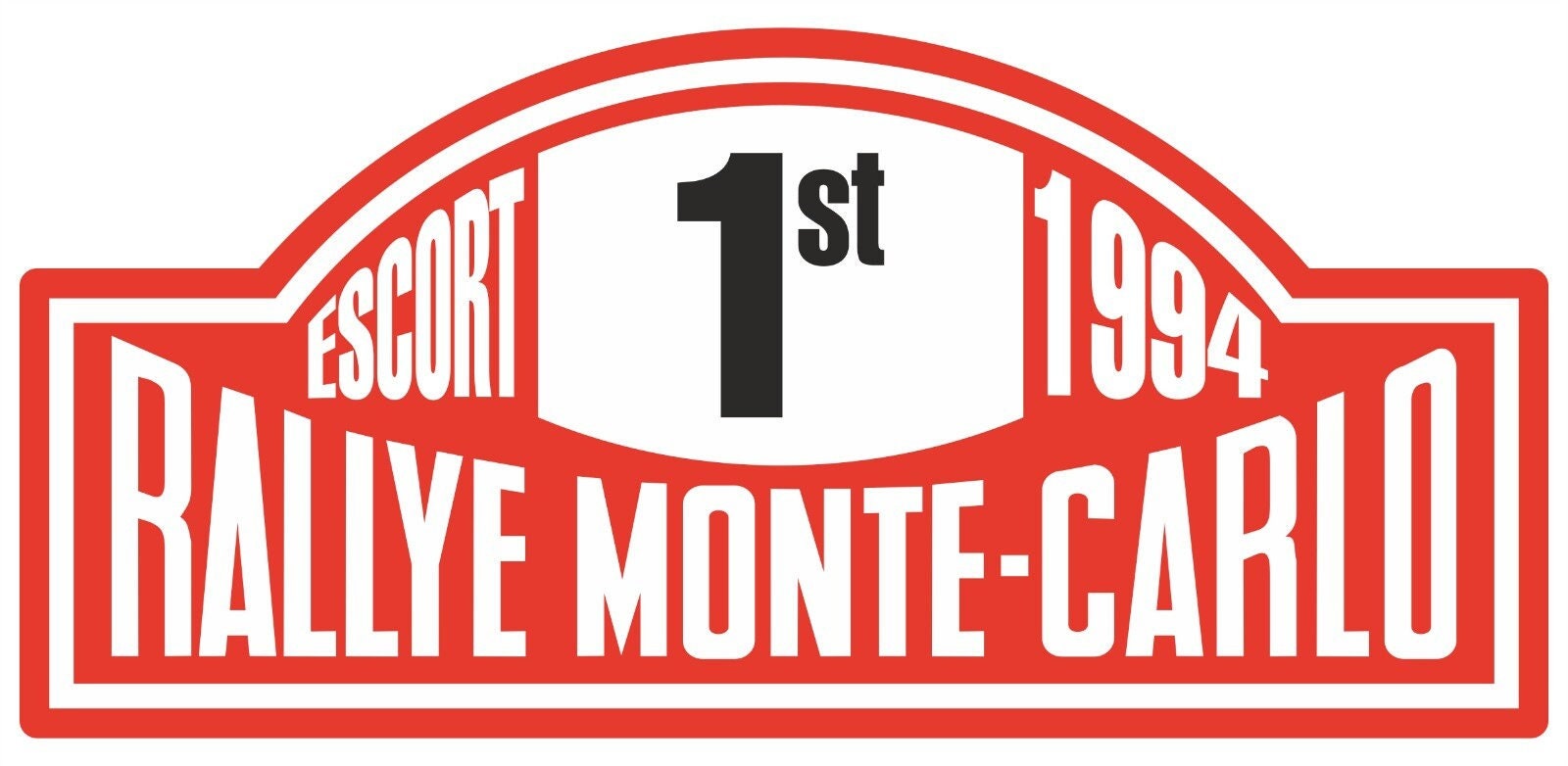 Stickers Decal Vinyl Escort 1994 Monte Carlo Rally Car Window - Etsy