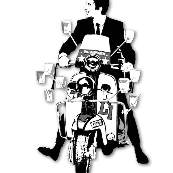 Vespa Mod Stickers - Etsy