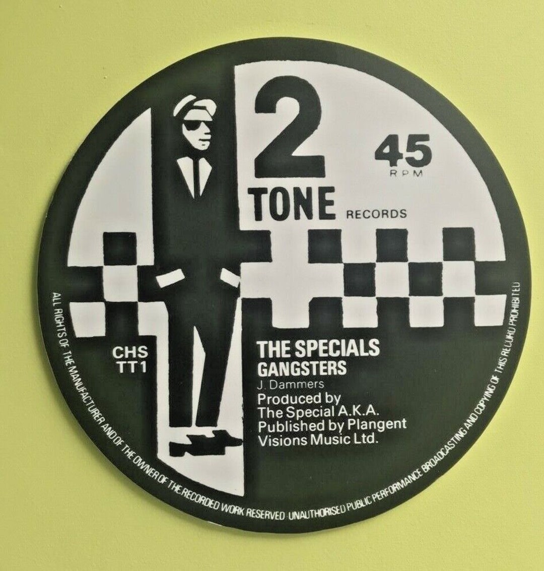 Wall Plaque Ska Retro 25cm Laminated Sign Vintage Mods Records 2 Tone ...