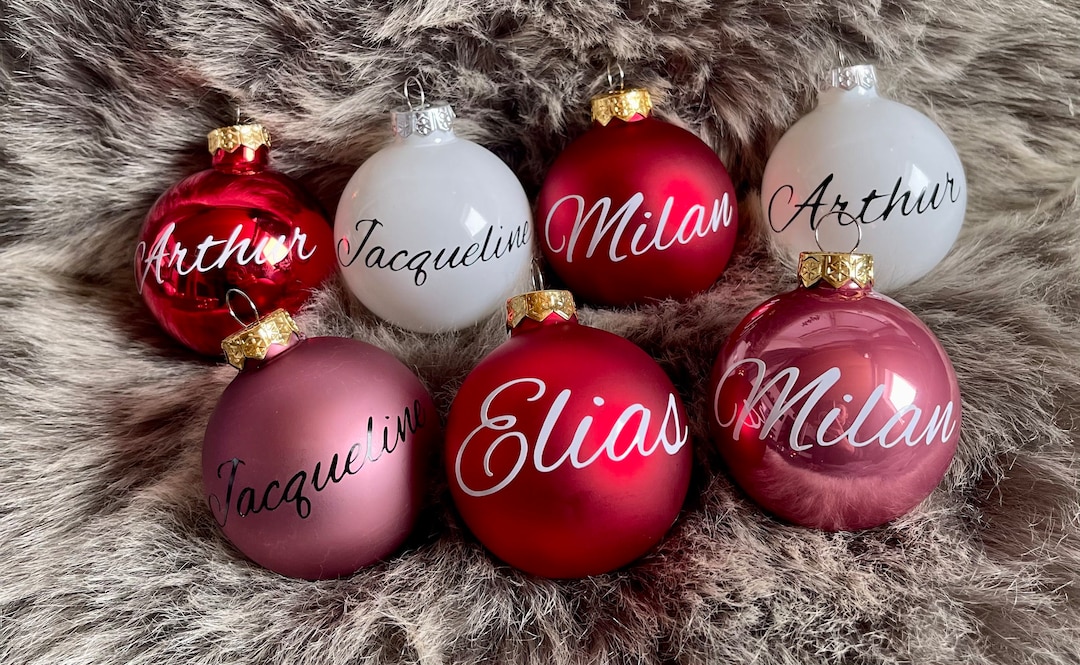 Christmas Ball, Christmas Tree Ball, Glass Ball Personalized, Christmas ...