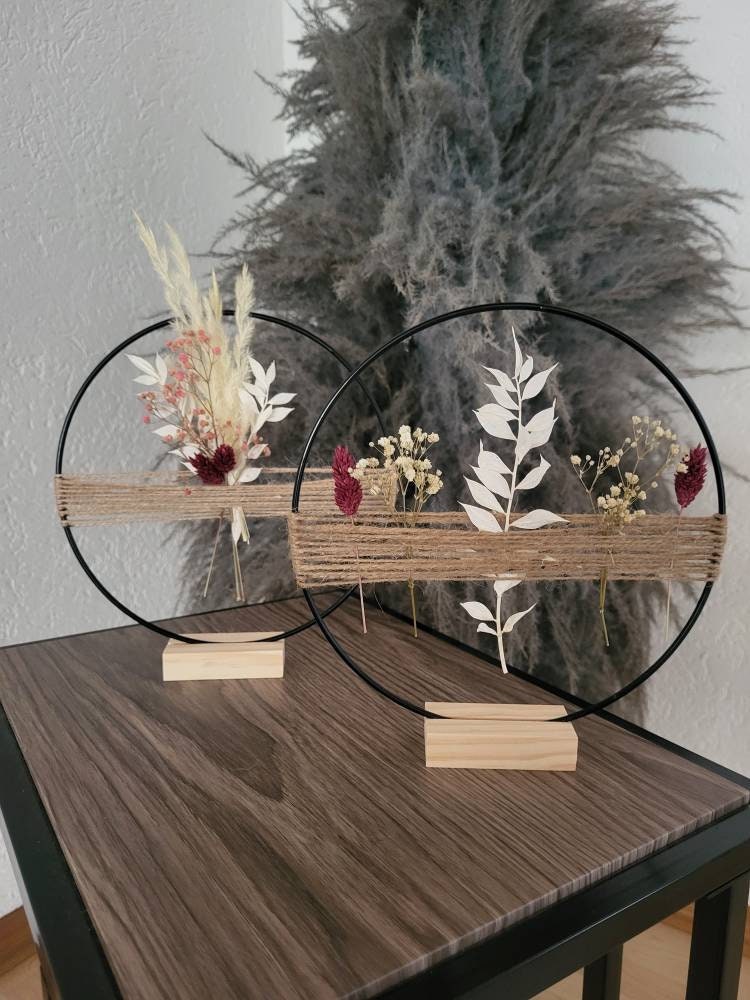 Trockenblumen,Loop,Strauß, mit standfuß, Stehring - Etsy.de