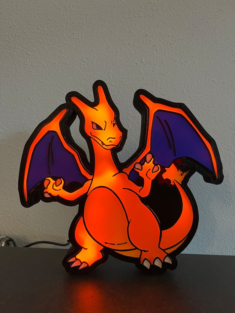Pokemon Charizard Lamp - Etsy