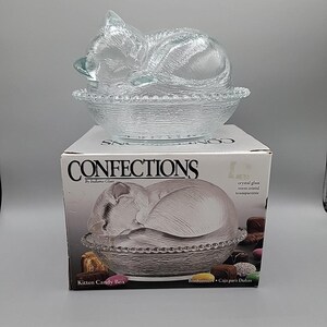 Indiana Glass Cat Bowl - Etsy