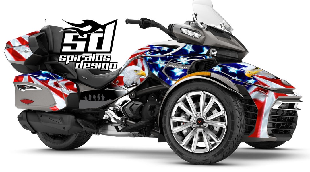 Can Am Spyder F3 LTD Limited Graphic Wrap Decal Kit "patriot Usa" - Etsy