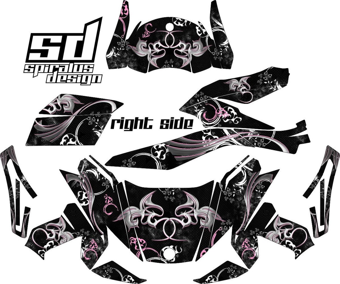 Can Am Spyder RT LTD Graphic Wrap Decal Kit Perennial 2020 & up - Black ...