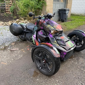 Can Am Ryker Sport Rally 600 900 Graphic Wrap Decal Kit "paint Splatter ...