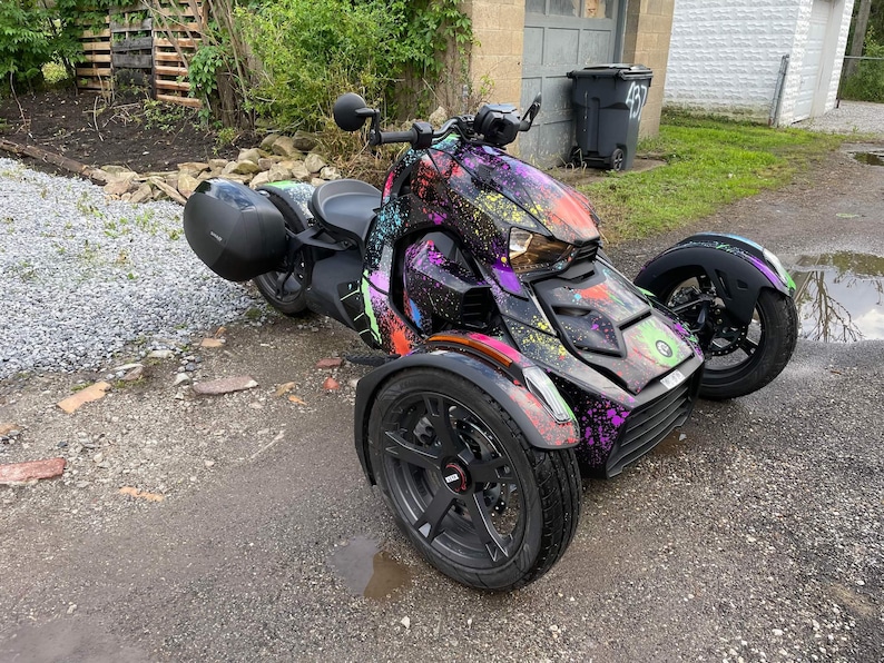 Can Am Ryker Sport Rally 600 900 Graphic Wrap Decal Kit "paint Splatter ...