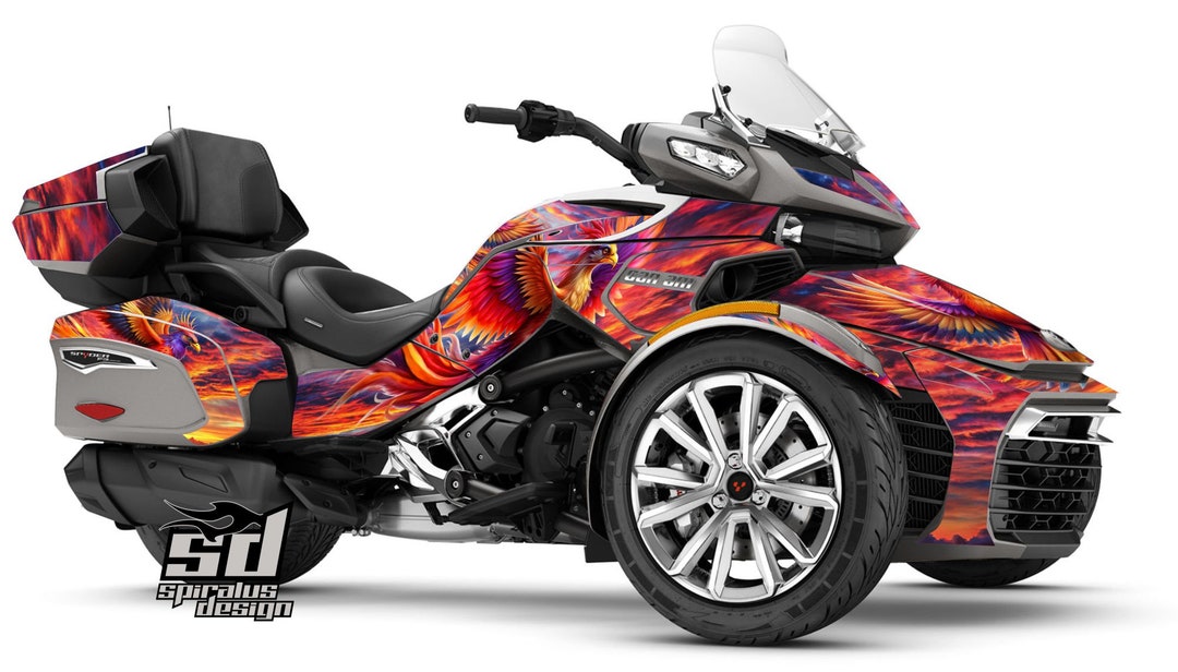 Can Am Spyder F3 LTD Limited Graphic Wrap Decal Kit "phoenix - Multi ...