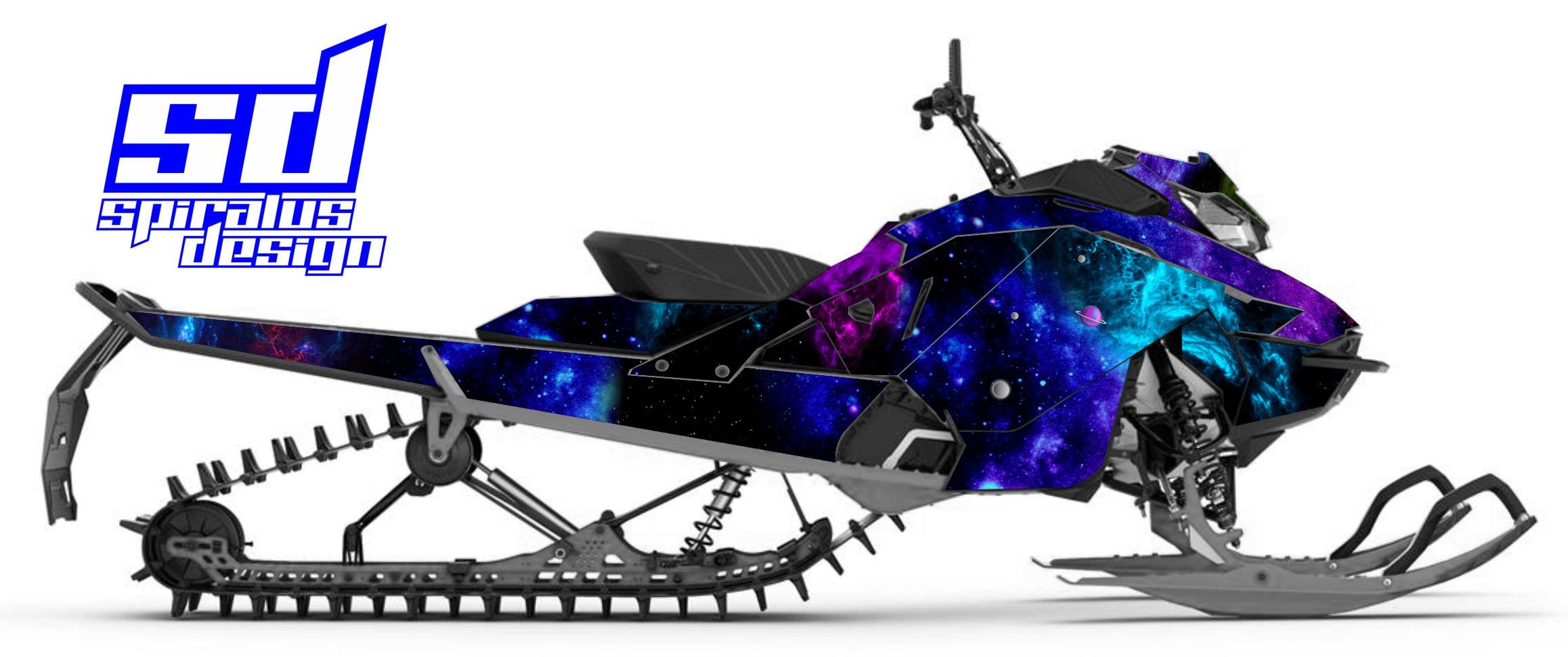 Ski-doo Gen 4 850 600 Summit Freeride Sled Wrap Decal Kit Galaxy hubble ...