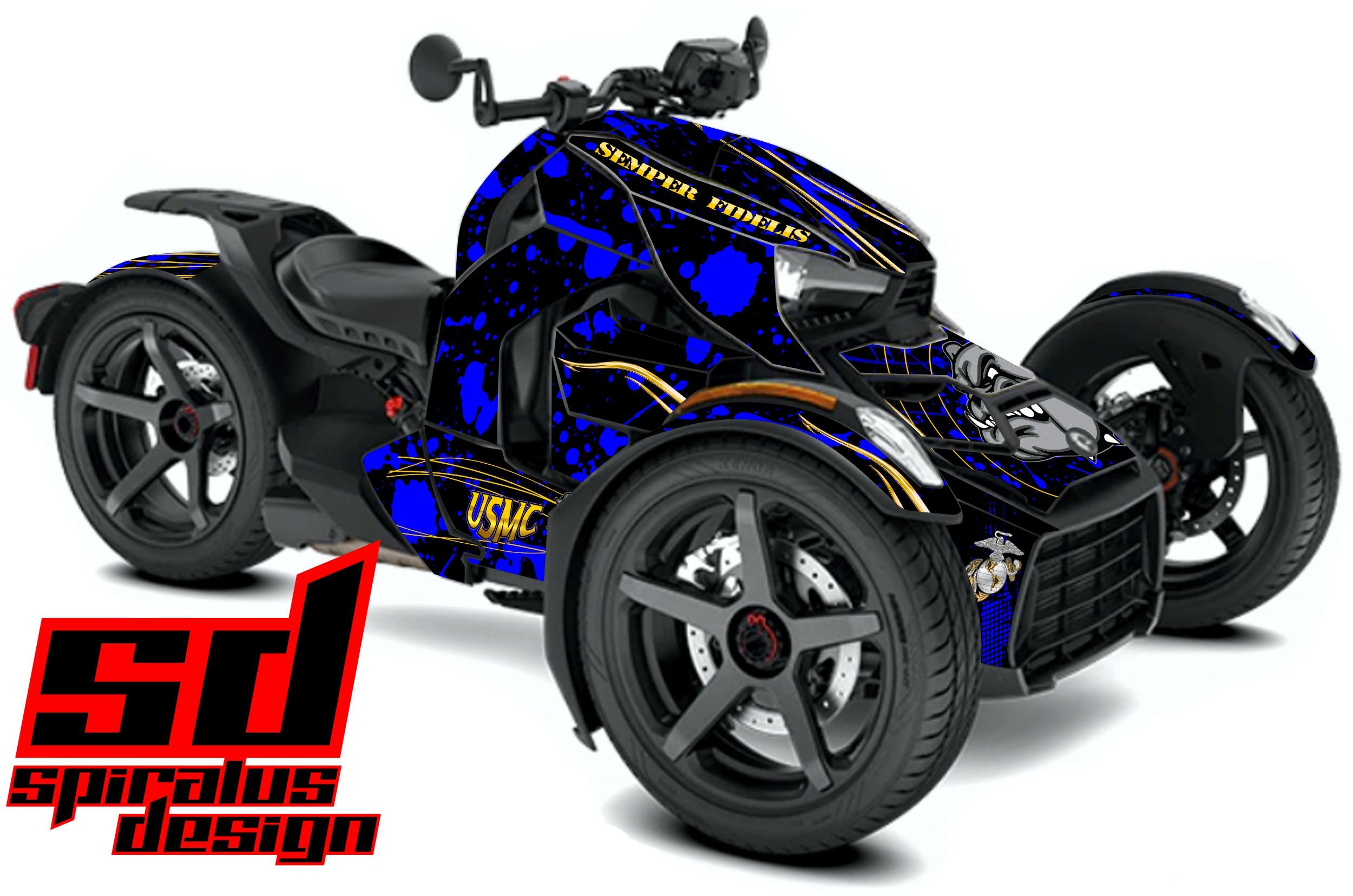 Can Am Ryker Sport Rally 600 900 Graphic Wrap Decal Kit usmc - Etsy