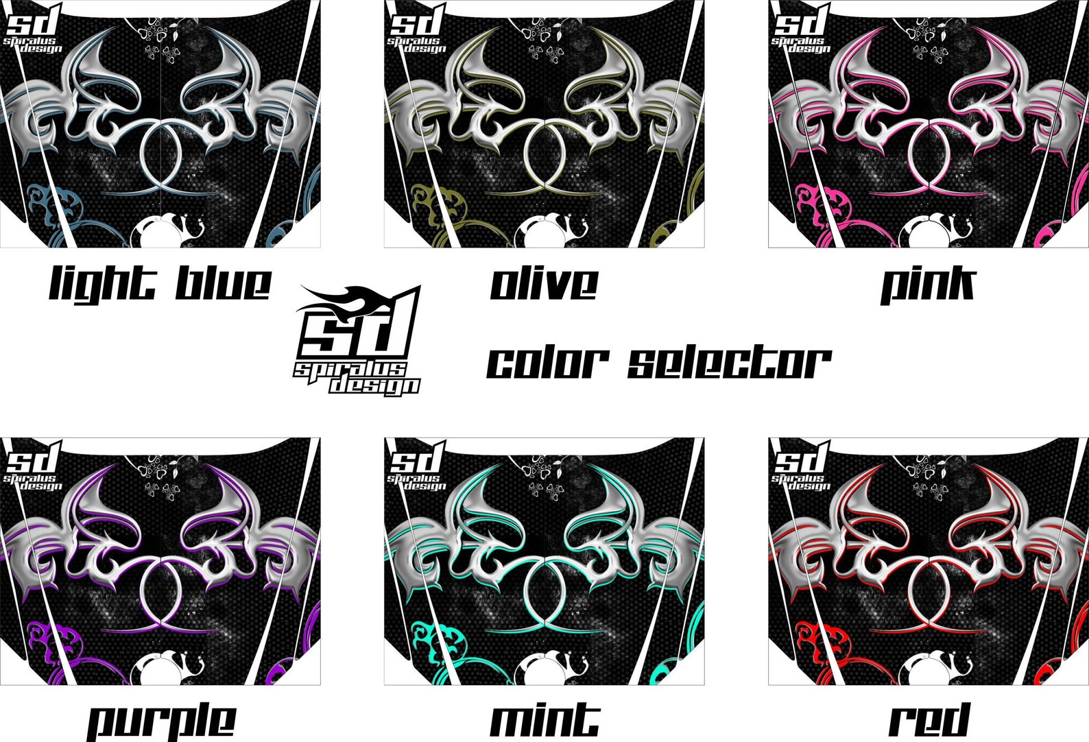 Can Am Spyder RT LTD Graphic Wrap Decal Kit Perennial 2020 & up Black ...