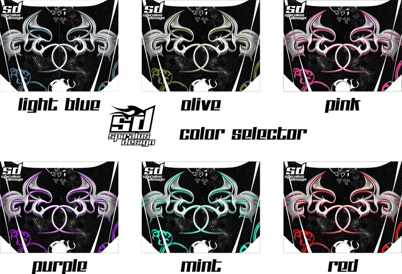 Can Am Spyder RT LTD Graphic Wrap Decal Kit Perennial 2020 & up Black ...