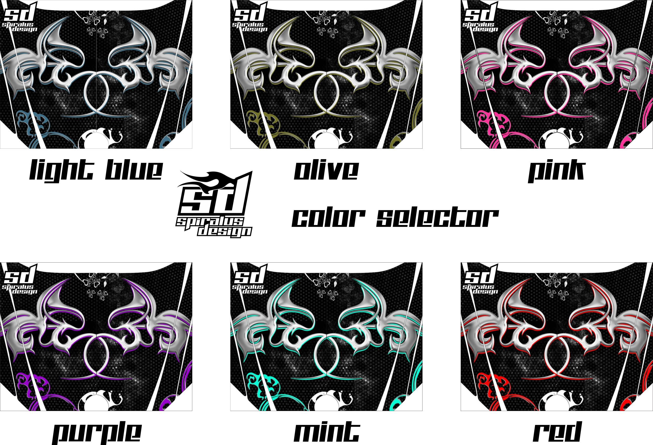 Can Am Spyder RT LTD Graphic Wrap Decal Kit Perennial 2020 & up Black ...