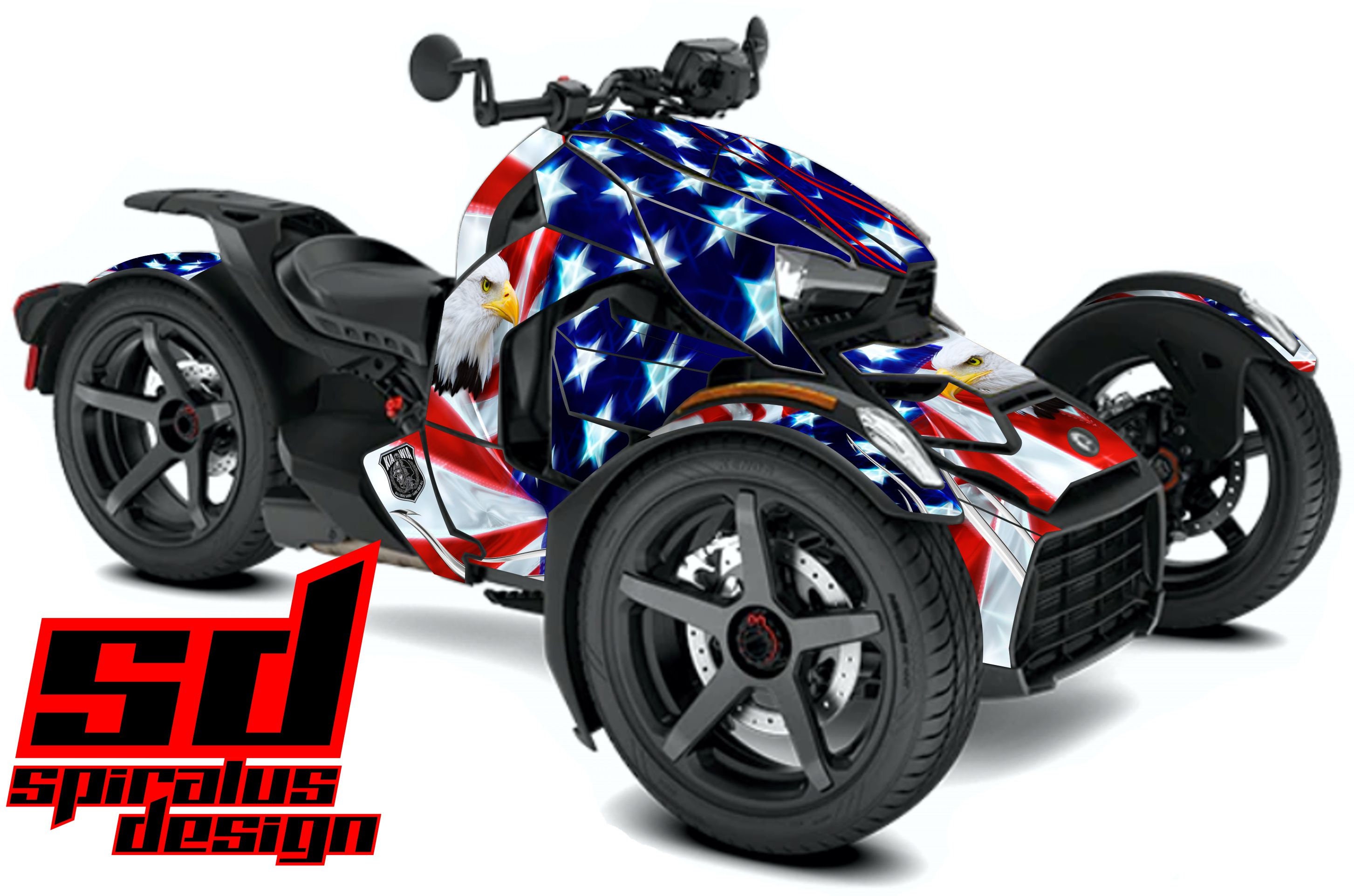 Can Am Ryker Sport Rally 600 900 Graphic Wrap Decal Kit patriot Usa - Etsy