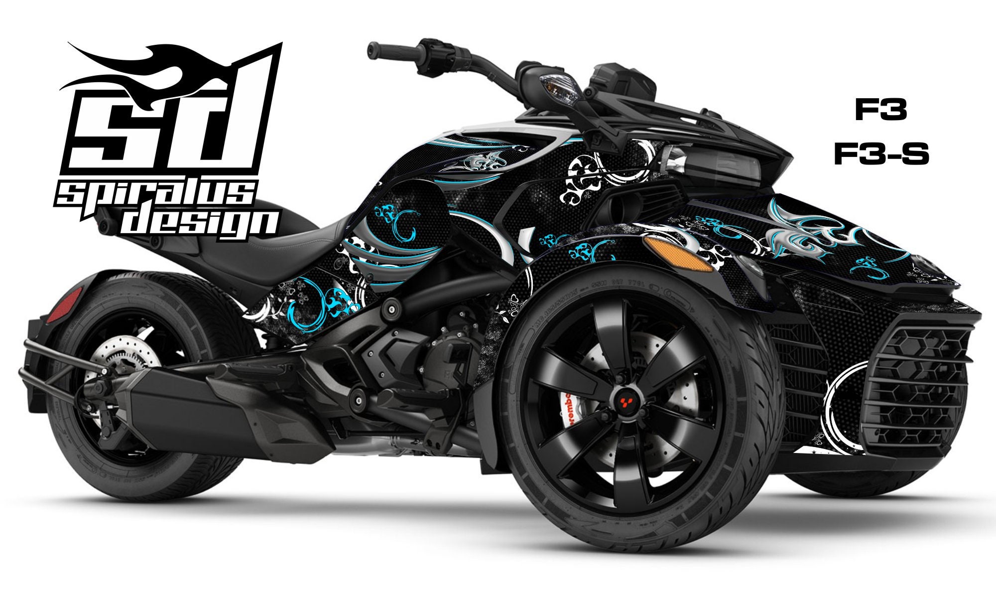 Can Am Spyder F3 F3S Decal Graphic Wrap Kit - Perennial - Etsy