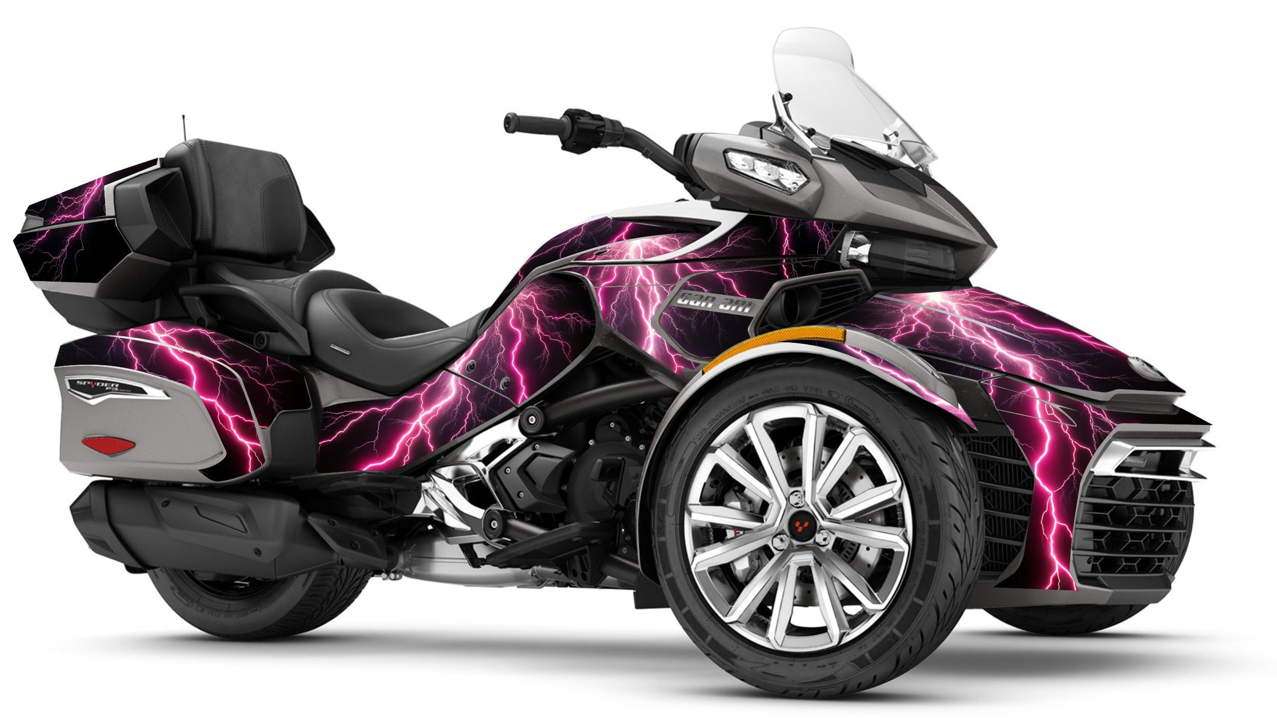 Can Am Spyder F3 LTD Limited Graphic Wrap Decal Kit lightning - Etsy