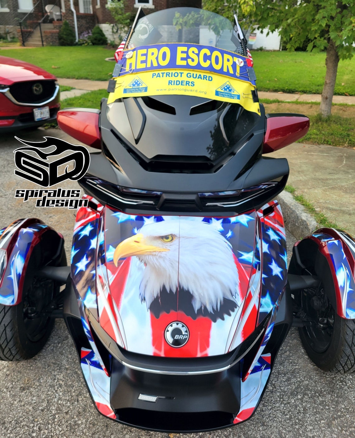 Can Am Spyder RT LTD Graphic Wrap Decal Kit Patriot USA 2020 & - Etsy
