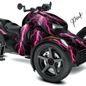 Can Am Ryker Sport Rally 600 900 Graphic Wrap Decal Kit "lightning" - Etsy