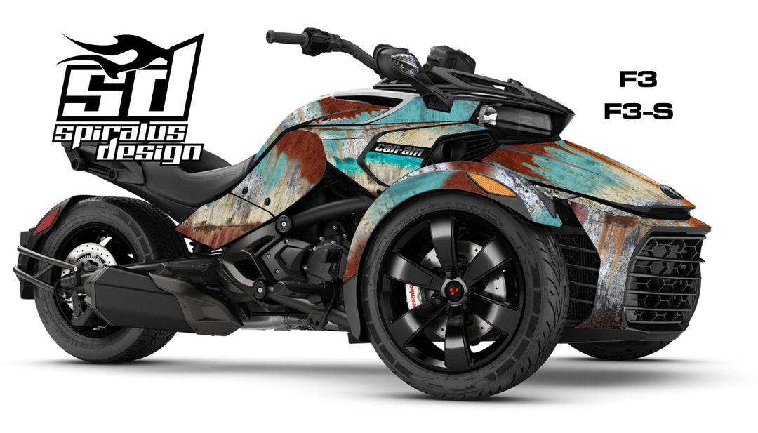 Can Am Spyder F3 F3S Decal Graphic Wrap Kit - Rat Rod - Etsy