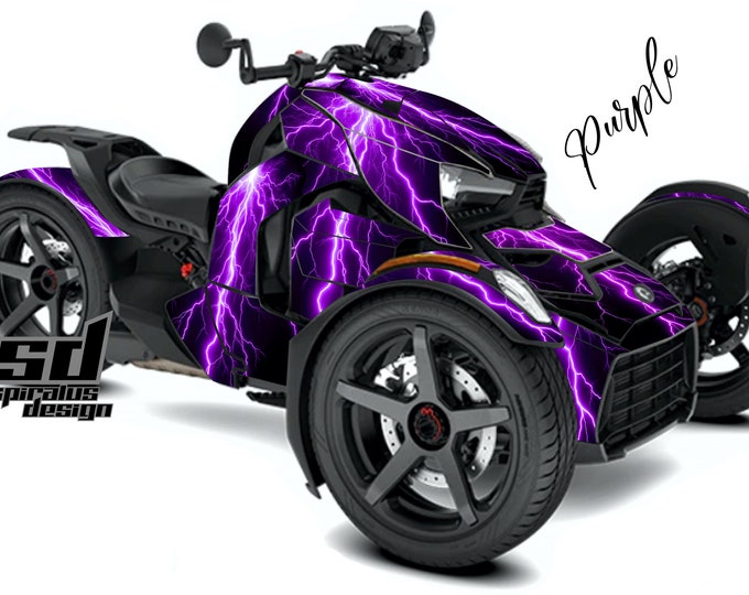 Can Am Ryker Sport Rally 600 900 Graphic Wrap Decal Kit "lightning" - Etsy