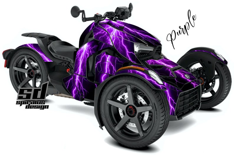 Can Am Ryker Sport Rally 600 900 Graphic Wrap Decal Kit "lightning" - Etsy